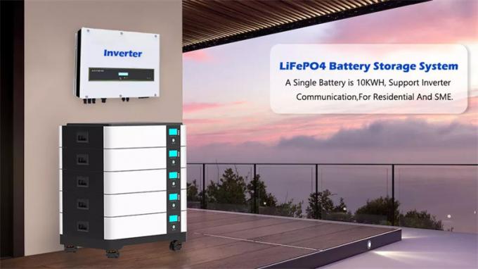 LiFePO4 Lithium Battery 51.2V 10KWH 20KWH 30KWH 50KWH Solar Energy Storage Lithium Battery OEM ...