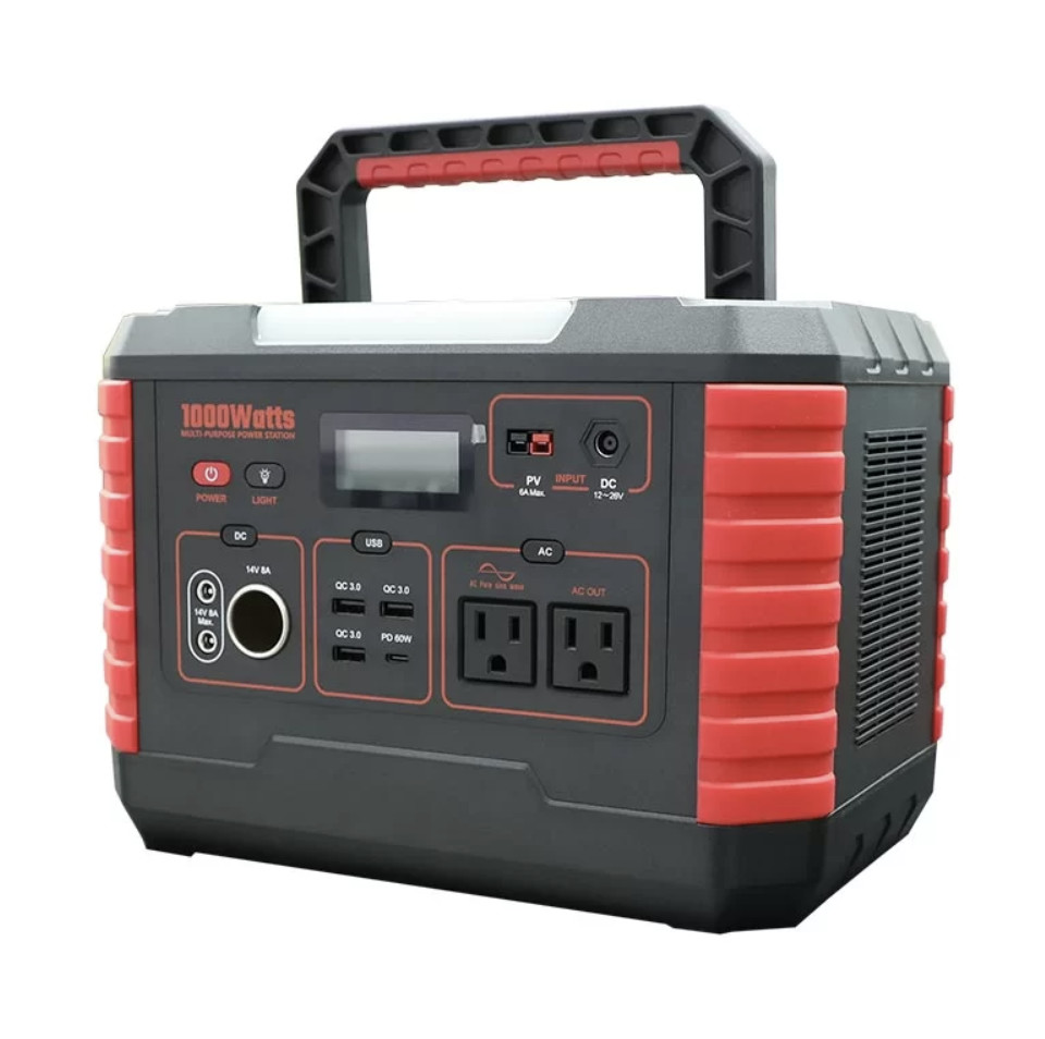1000W Power Supply Solar Generator Lithium Battery For Outdoor RV EV ...