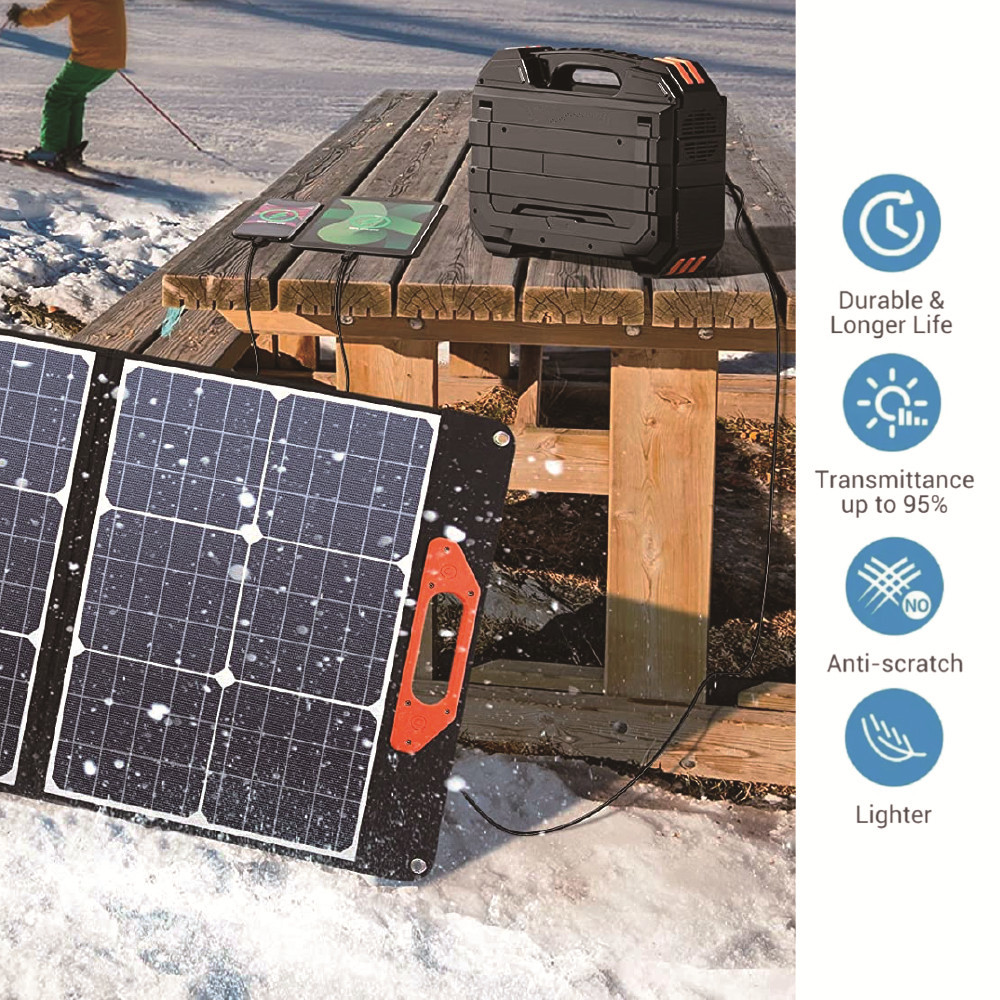 100 Watt Foldable Outdoor Collapsible Solar Panels Monocrystalline Silicon