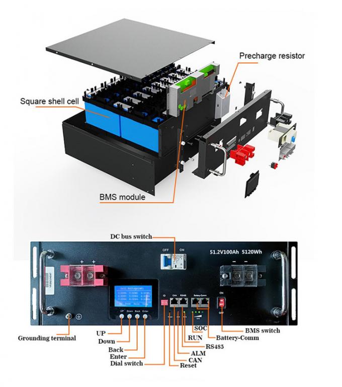 OEM ODM LiFePO4 lithium battery LiFePO4 Lithium Battery 24V 48V 51.2V ...